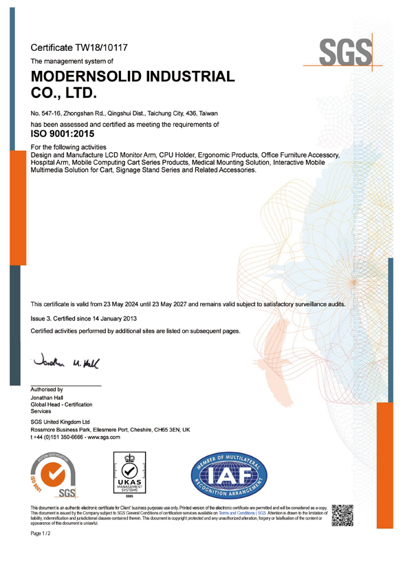 About Modernsolid: Eco-friendly & Ergonomic Workplace Products Manufacturer in Taiwan